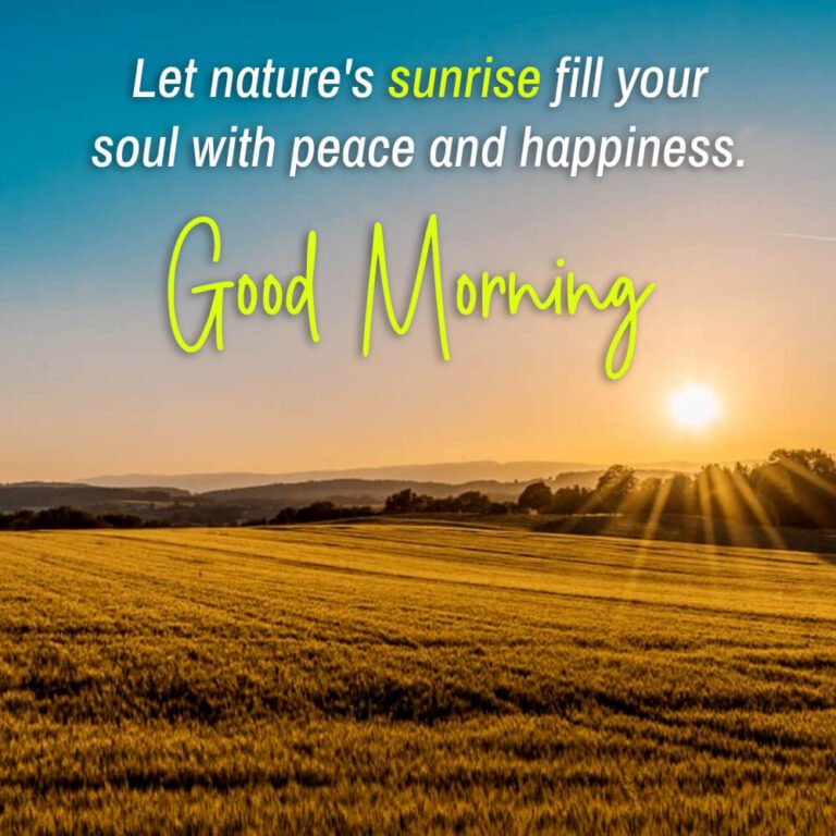 Beautiful Good Morning Images with Nature and Sunrise - goodmorningmsg ...