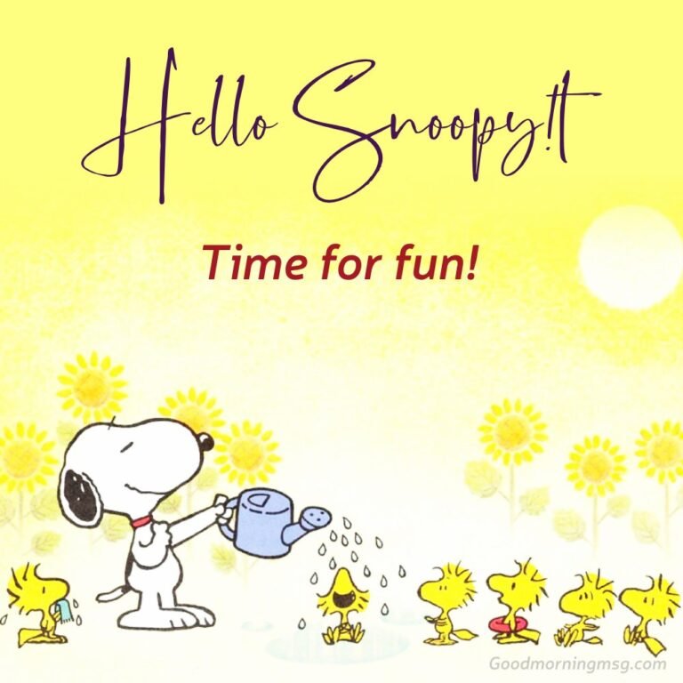 Good Morning Snoopy Charlie Brown and Friends - goodmorningmsg.com ...