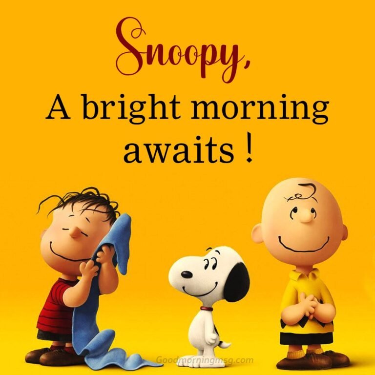 Good Morning Snoopy Charlie Brown and Friends - goodmorningmsg.com ...