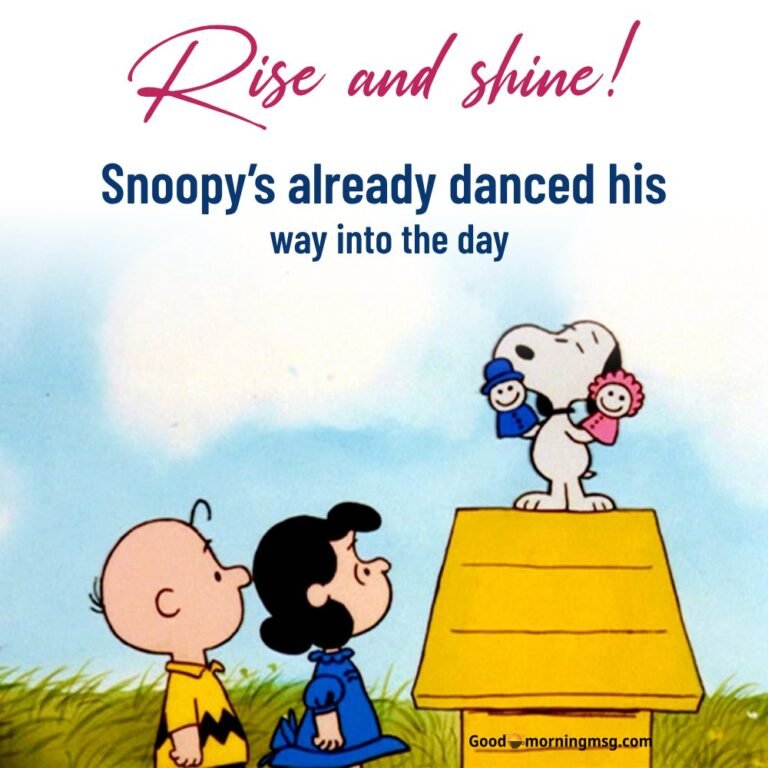 Good Morning Snoopy Charlie Brown and Friends - goodmorningmsg.com ...