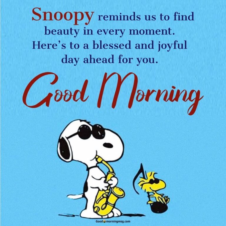 Good Morning Snoopy Charlie Brown and Friends - goodmorningmsg.com ...