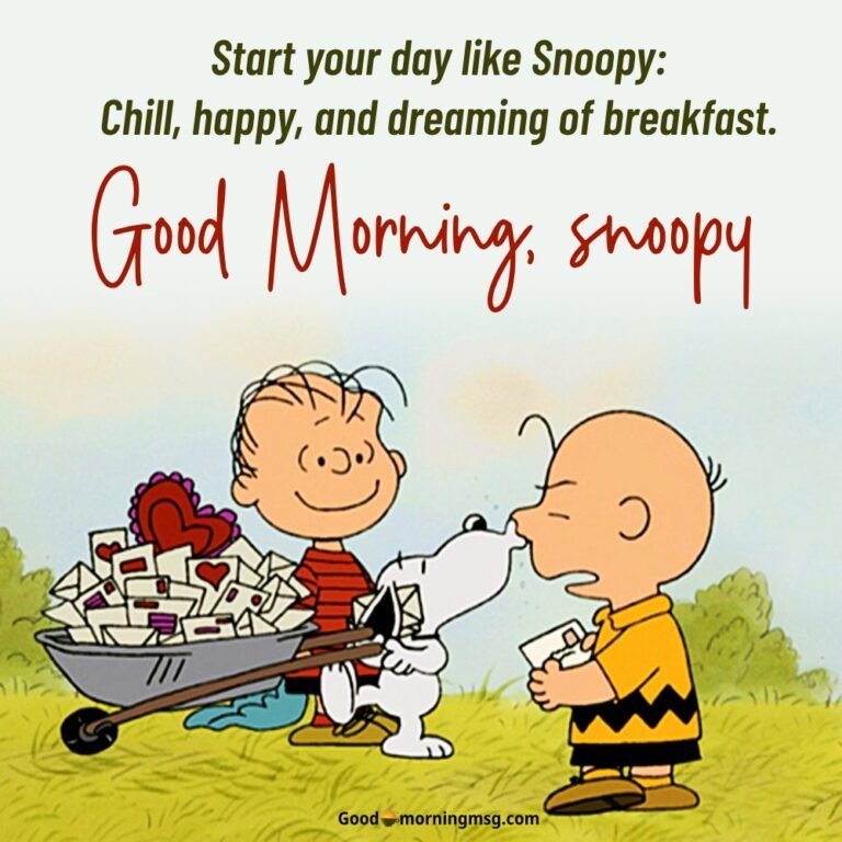 Good Morning Snoopy Charlie Brown and Friends - goodmorningmsg.com ...