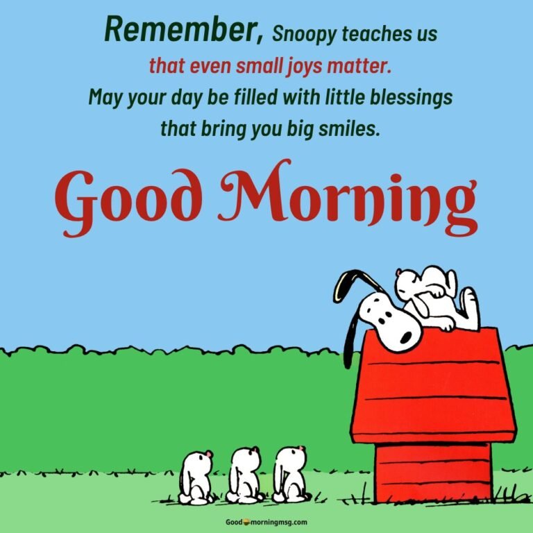 Good Morning Snoopy Charlie Brown and Friends - goodmorningmsg.com ...