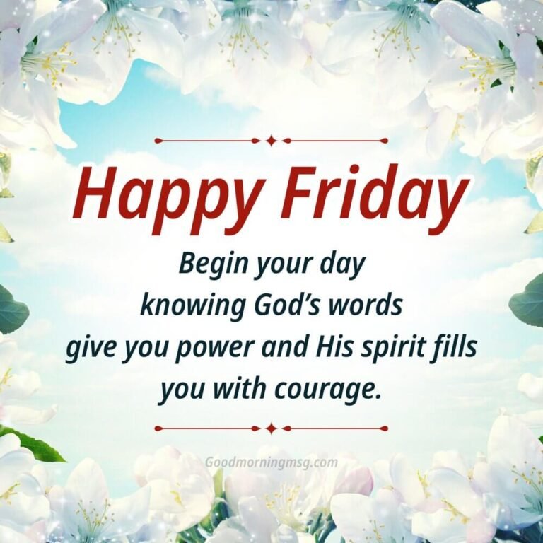 70+ Good Morning Blessings For Friday - goodmorningmsg.com - goodmorningmsg.com