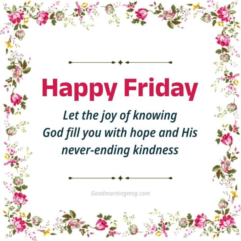 70+ Good Morning Blessings For Friday - goodmorningmsg.com - goodmorningmsg.com
