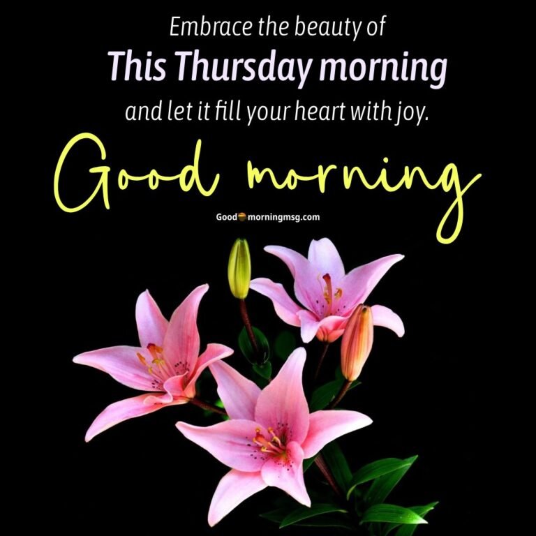 70+ Good Morning Thursday Flowers Images - goodmorningmsg.com ...