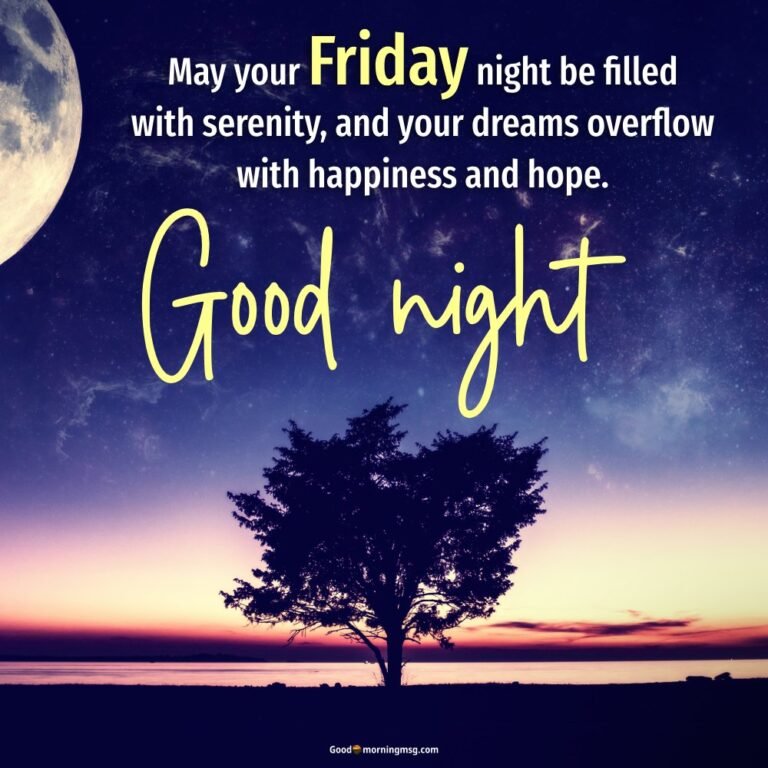 60+ Beautiful Good Night Friday Blessings Prayers and Quotes ...