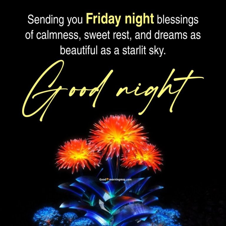 60+ Beautiful Good Night Friday Blessings Prayers and Quotes ...
