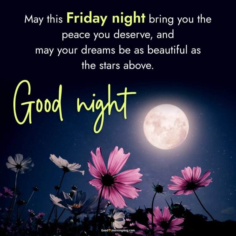 60+ Beautiful Good Night Friday Blessings Prayers and Quotes ...