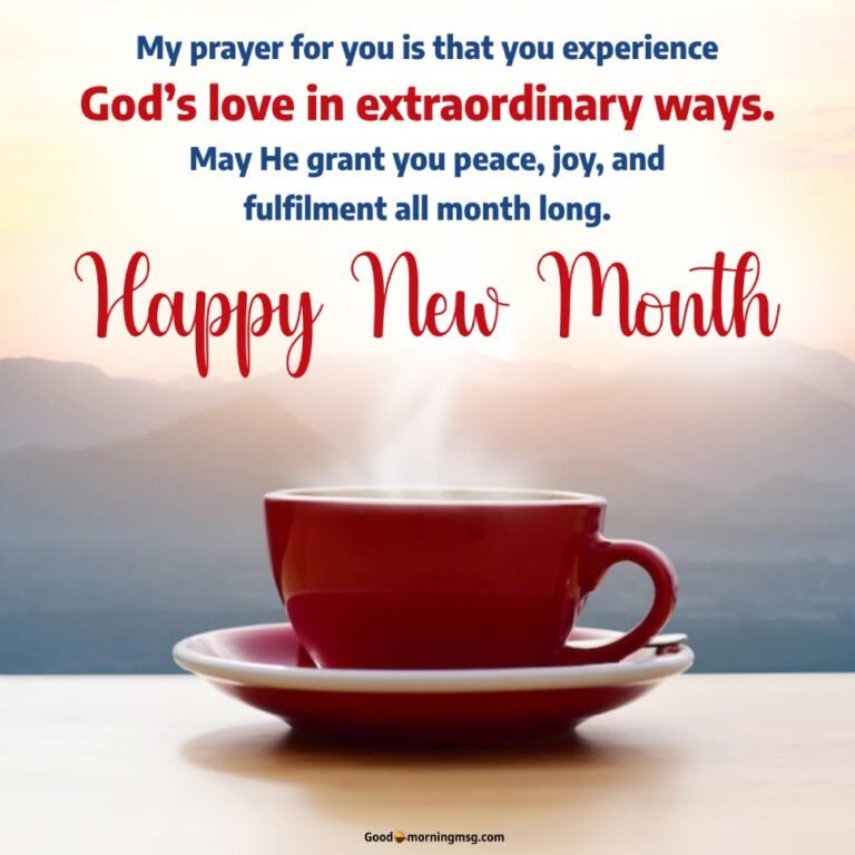 Happy New Month Prayers Wishes Messages And Blessings - goodmorningmsg ...