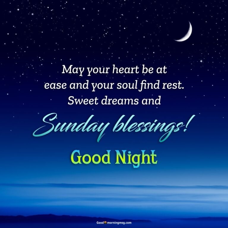 Sunday Good Night Blessings Images And Quotes - goodmorningmsg.com ...