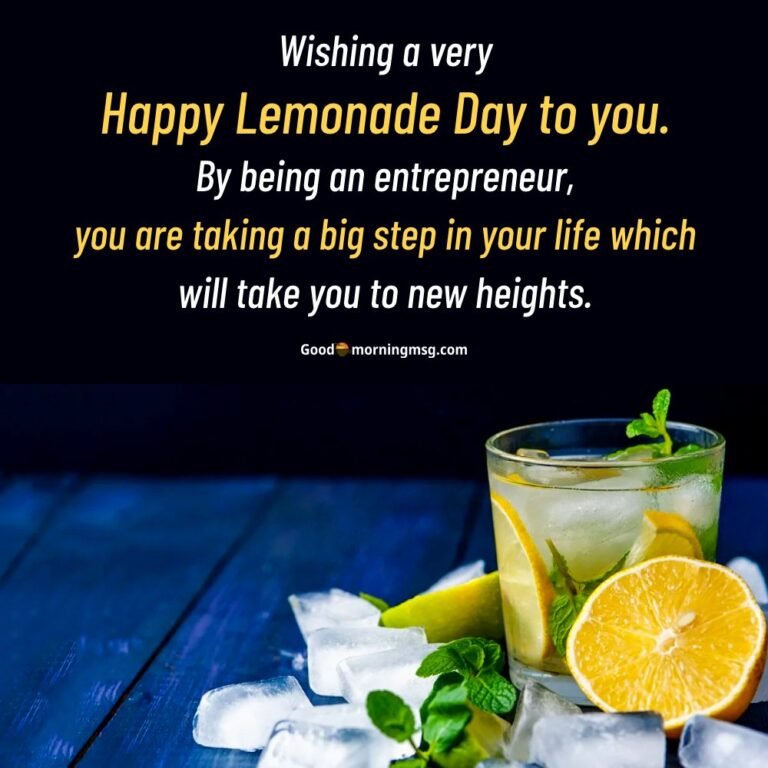 Happy National Lemonade Day 2025 Poster And Images - goodmorningmsg.com ...