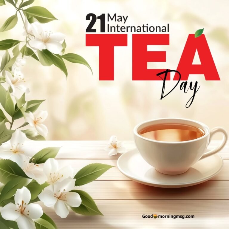 21 May International Tea Day Wishes Quotes and Images - goodmorningmsg ...