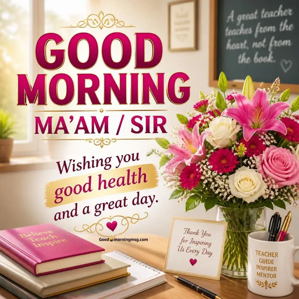60+ The Most Beautiful Good Morning Teacher Quotes - goodmorningmsg.com